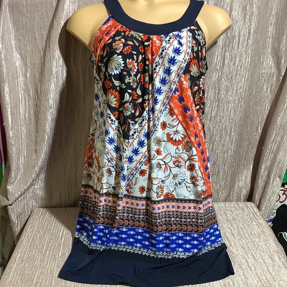 Enfocus Studio | Dresses | Enfocus Studio Summer Dress Sleeveless Blue ...